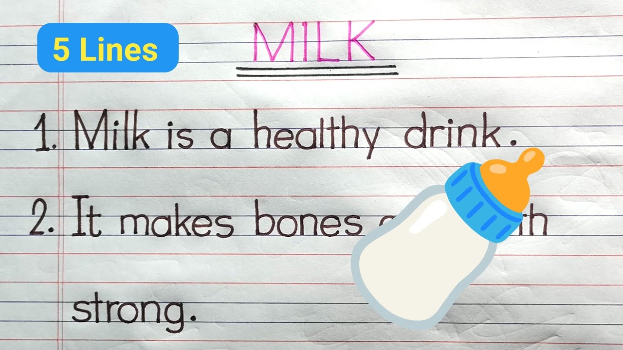 5 lines on milk in English | Essay on milk in English | About milk ...