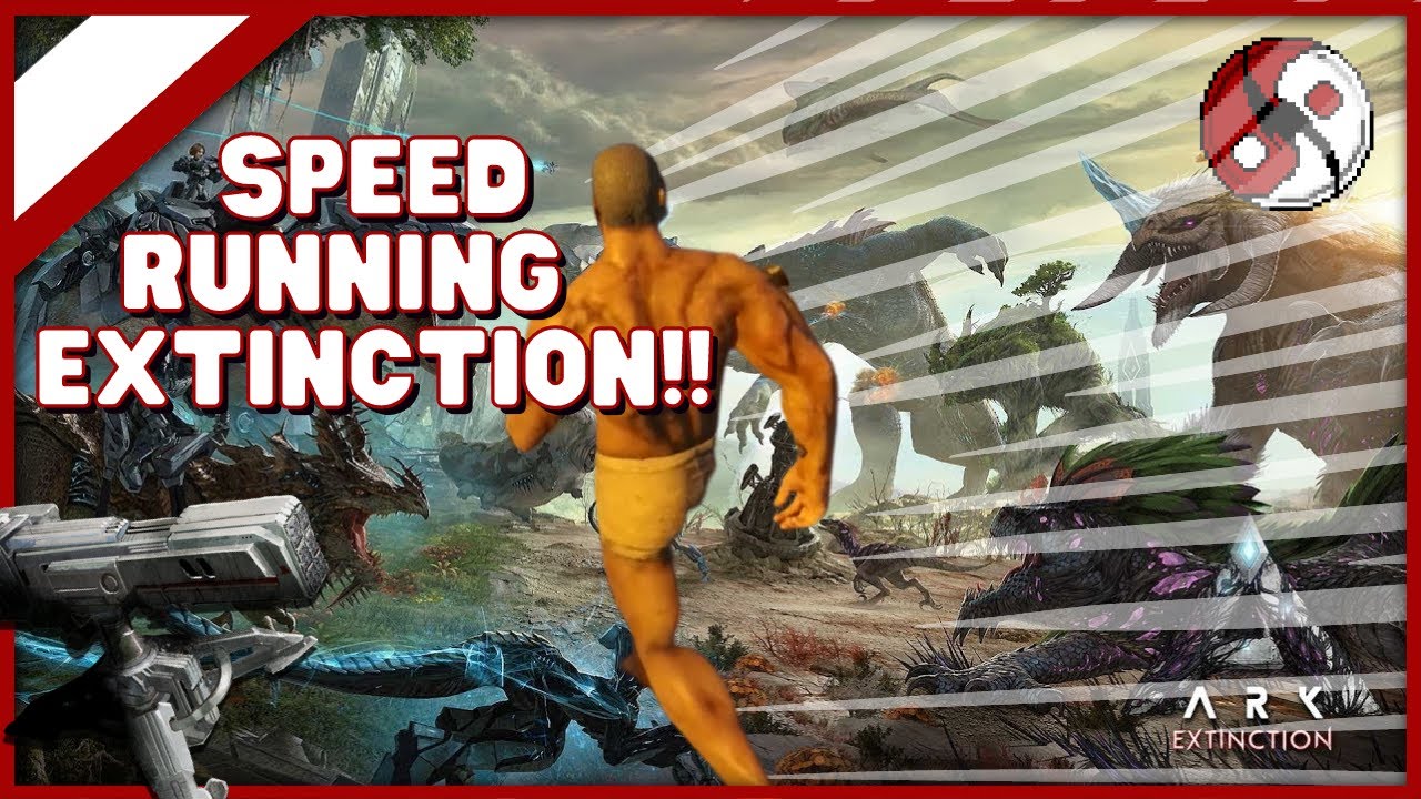 Beating The Ark World Record Speed Run Extinction QAT - YouTube