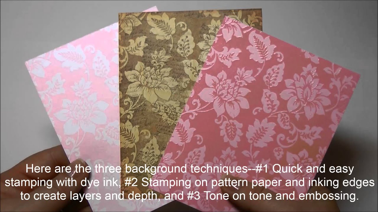 Creative Techniques for Background Stamping with Heidi Blankenship for ...