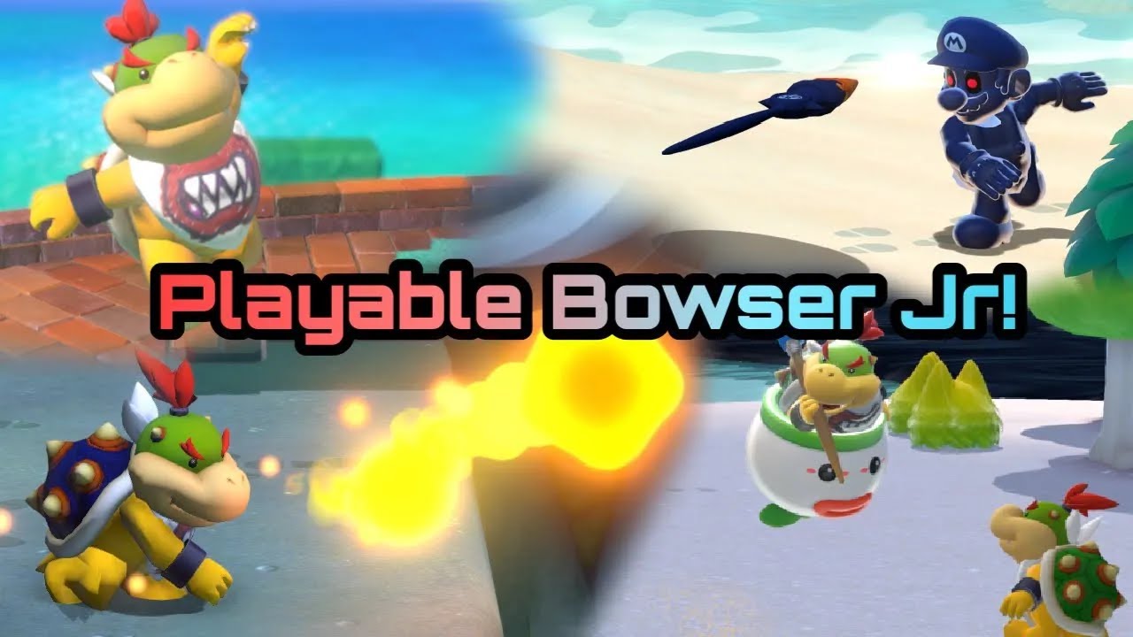 Mario Bowser’s Fury Custom Character Mod // Playable Bowser Jr - YouTube