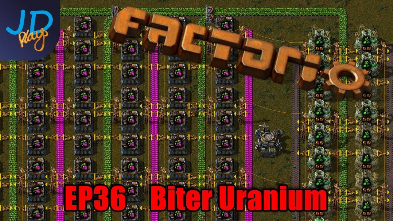 Biter Uranium Ep36 | Factorio Biter Hell | Gameplay, Lets Play - YouTube