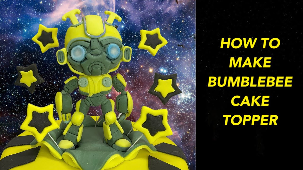 How to make Bumblebee cake topper - YouTube