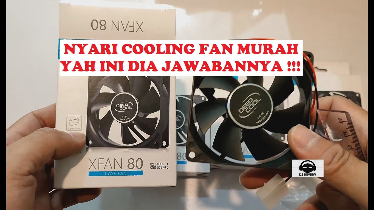 UNBOXING Fan Case 8 Cm Black Deep Cool XFan 80 Kipas DeepCool Fan ...
