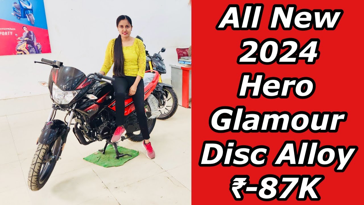 2024 Hero Glamour 125 BS6 Detailed Review: Black & Red🖤 ️#hero #glamour ...
