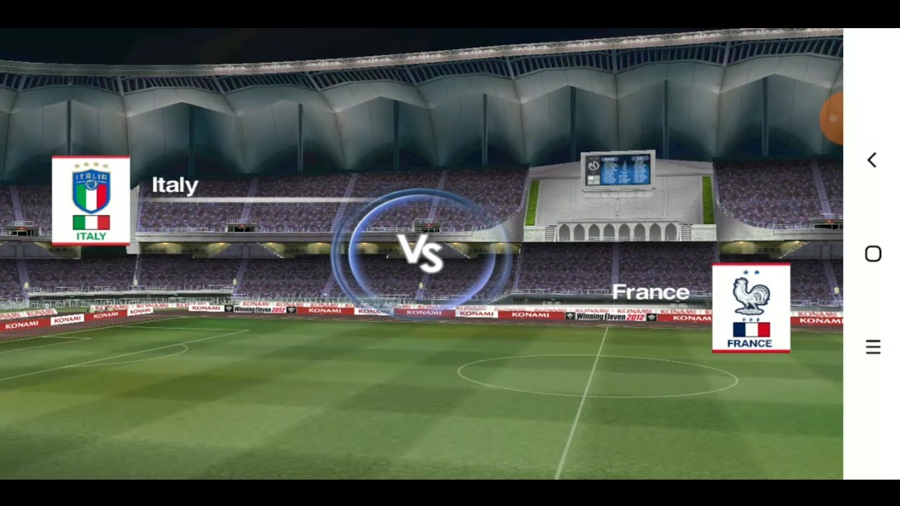 Winning Eleven 2012 Italy VS France Quick Match - YouTube