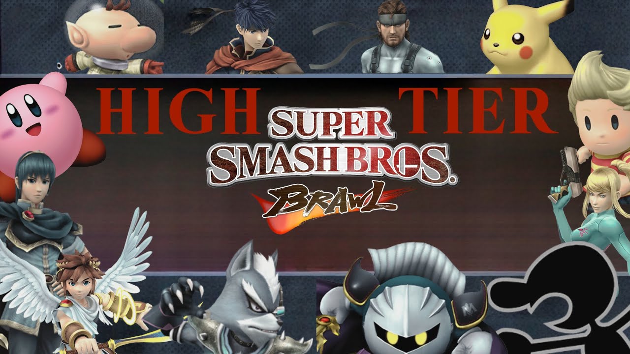 High Tier: ALL SUPER SMASH BROS BRAWL CHARACTERS RANKED (12-1) - YouTube