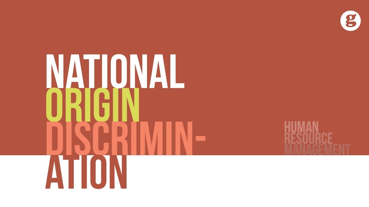 National Origin Discrimination - YouTube
