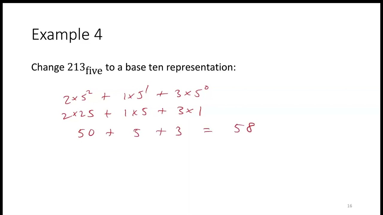 Math130L13C Converting Base Five To Base Ten YouTube