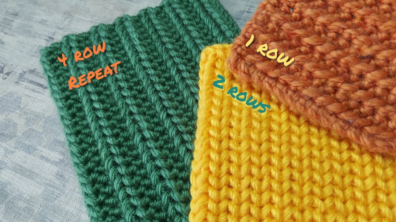 Hdc sl st/ Reverse Hdc sl st Crochet Patterns | 1,2,4 row repeat - YouTube