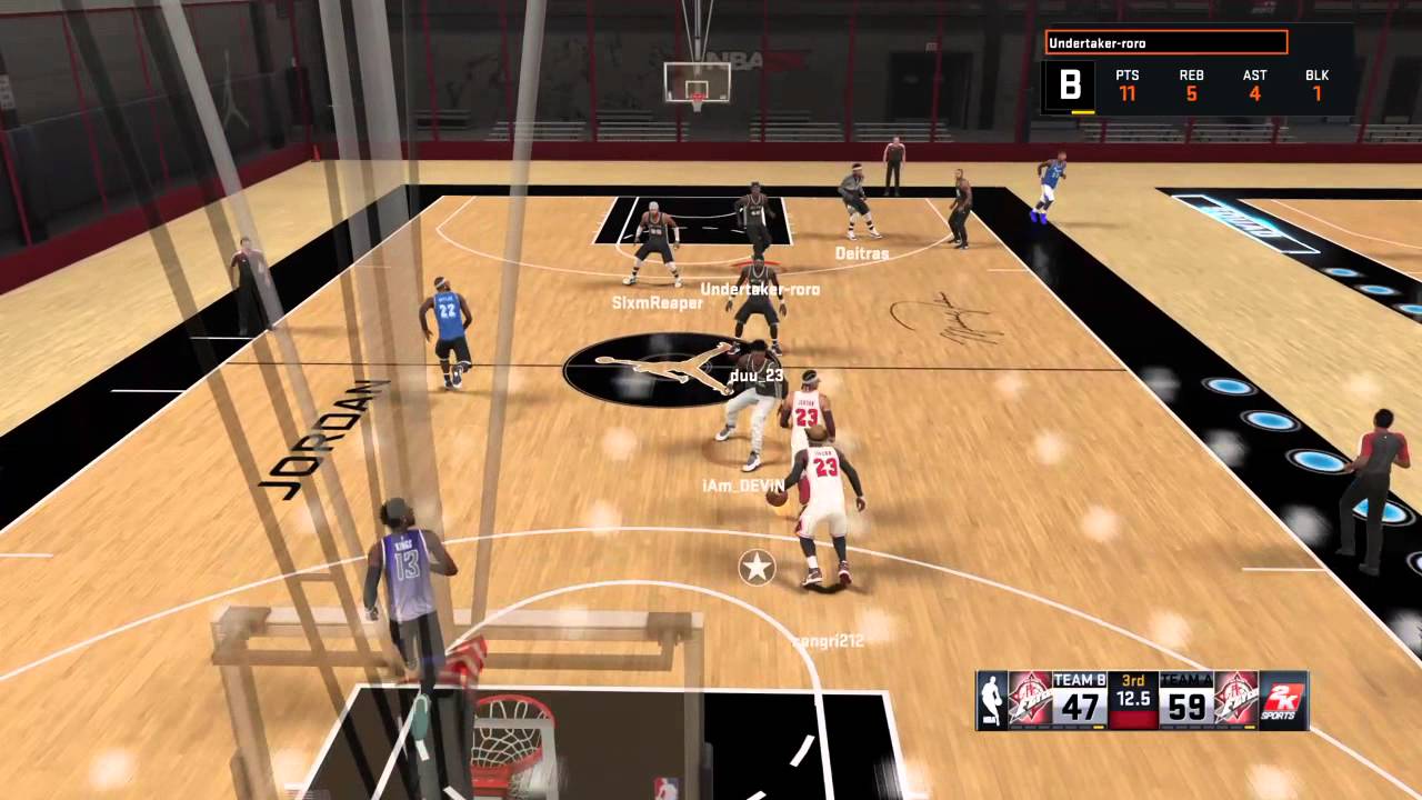 NBA 2K15 Rec Center - Ro,Devin,Deitras,Darrell,Drew vs Randoms - Game 2 ...