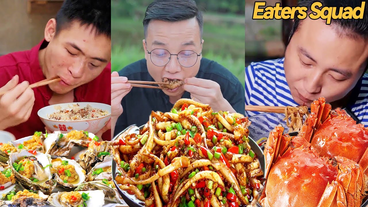 Egg fried rice rush to eat in 1 minute丨food blind box丨eating spicy food ...