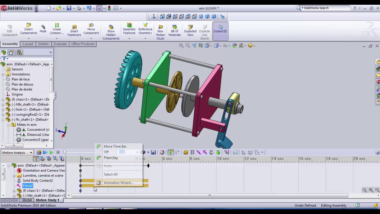 Tutorial 3 : How to Simulate Clutch mechanism in Solidworks - YouTube