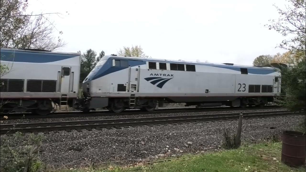 Amtrak 142 East in Wyanet, IL 11/12/21 - YouTube