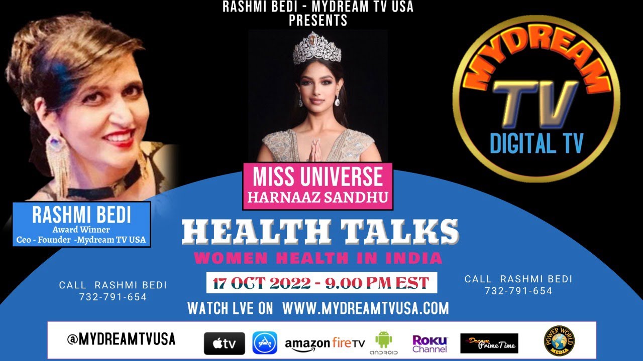 Health Talk Show !! Special Guest Miss Universe Harnaaz Sandhu - YouTube