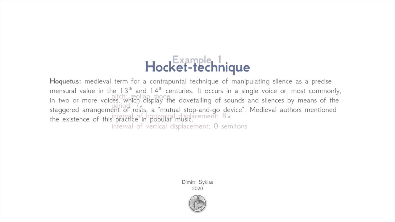 Hocket Technique - YouTube