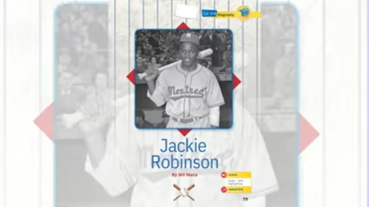 Jackie Robinson l Unit 4 Lesson 2 l myView literacy Grade 1 - YouTube