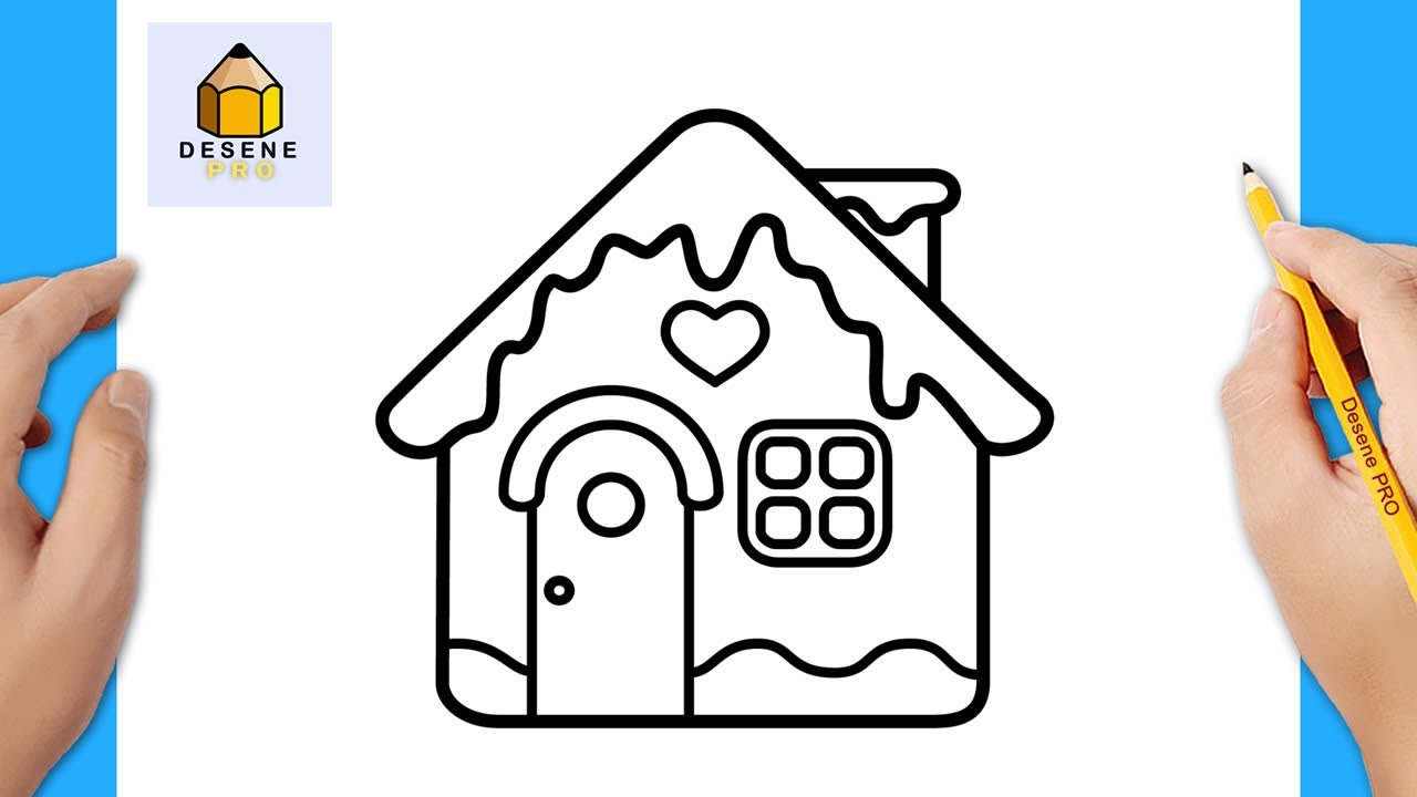Cum se deseneaza o casa de turta dulce dragut | Desene de Crăciun - YouTube