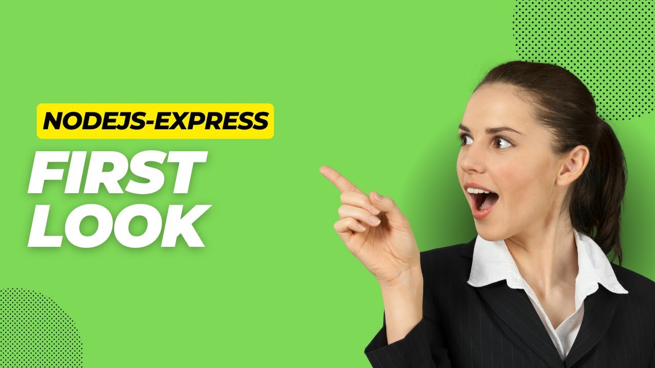 How To Set Up Nodejs And Express First Look Youtube