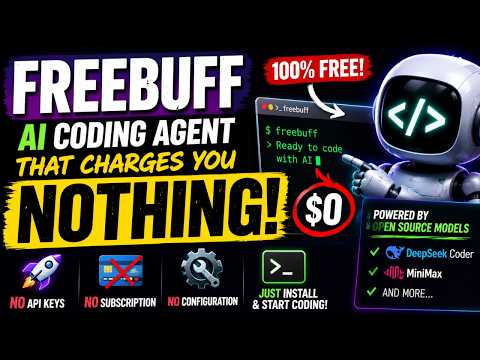 FreeBuff Tutorial: The FREE AI Coding Agent (No API, No Subscription)