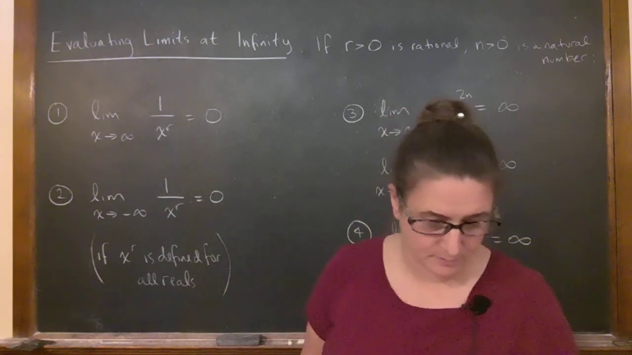 Evaluating Limits At Infinity Youtube