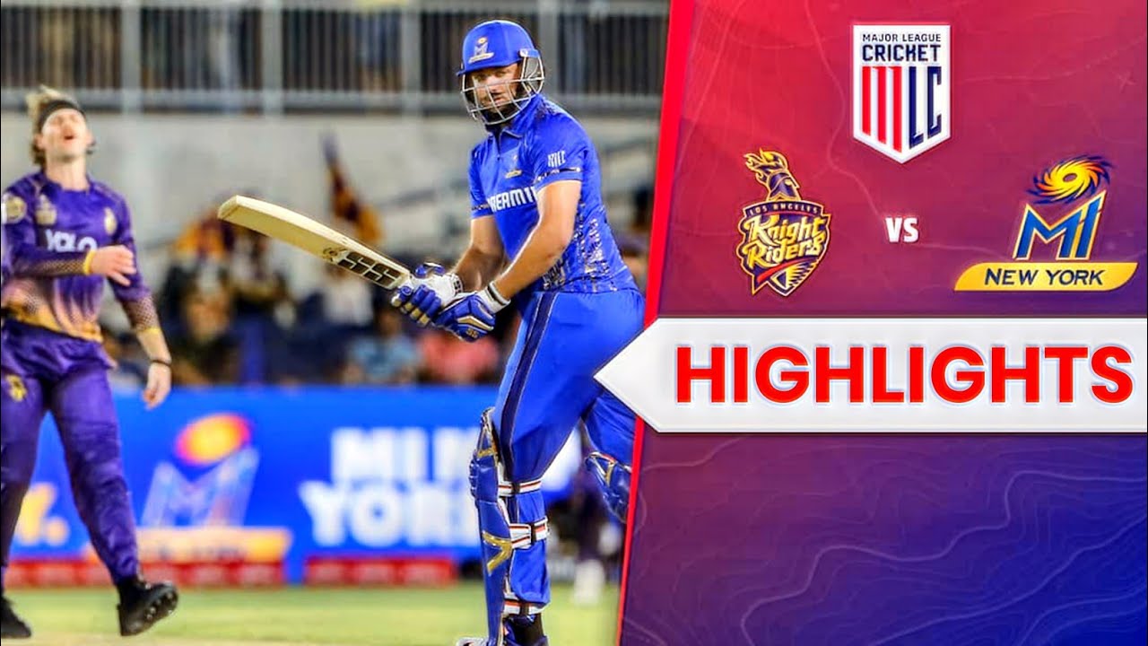 MI Newyork vs LAKR Highlights 6th Match | MI Newyork vs Los Angle ...