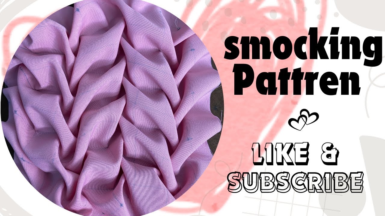 How to do Canadian leaf smocking Pattren / LEAF SMOCKING / fabric ...