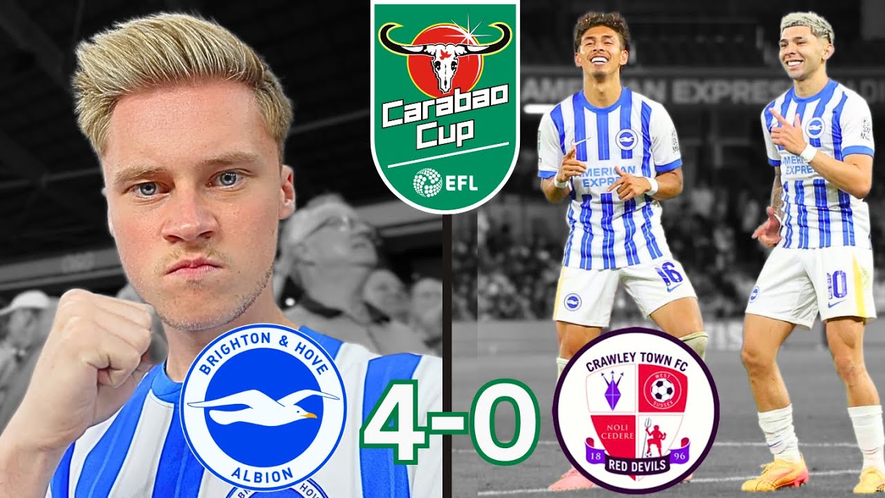 3 GAMES 3 WINS | Brighton VS Crawley 4-0 | Match Day Vlog - YouTube