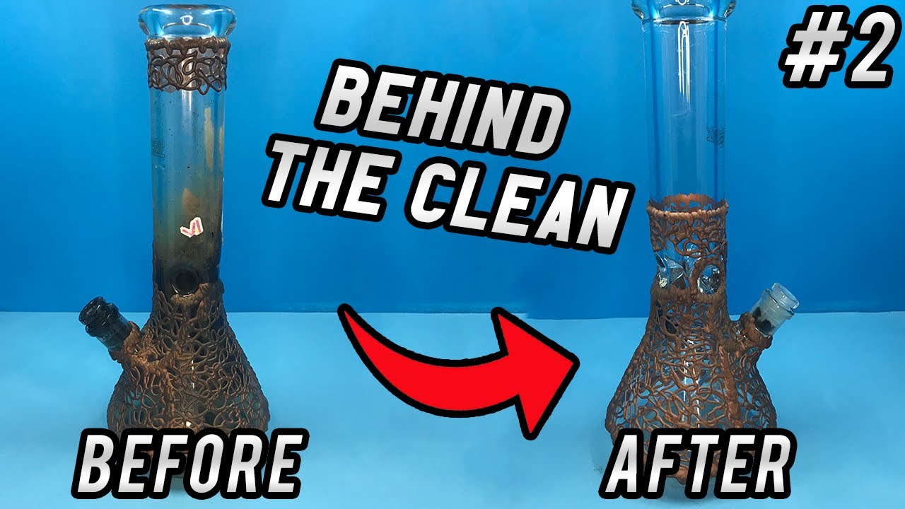 Deep Cleaning a Stoners NASTY Popper Bong┃ Behind The Cleans #2 - YouTube