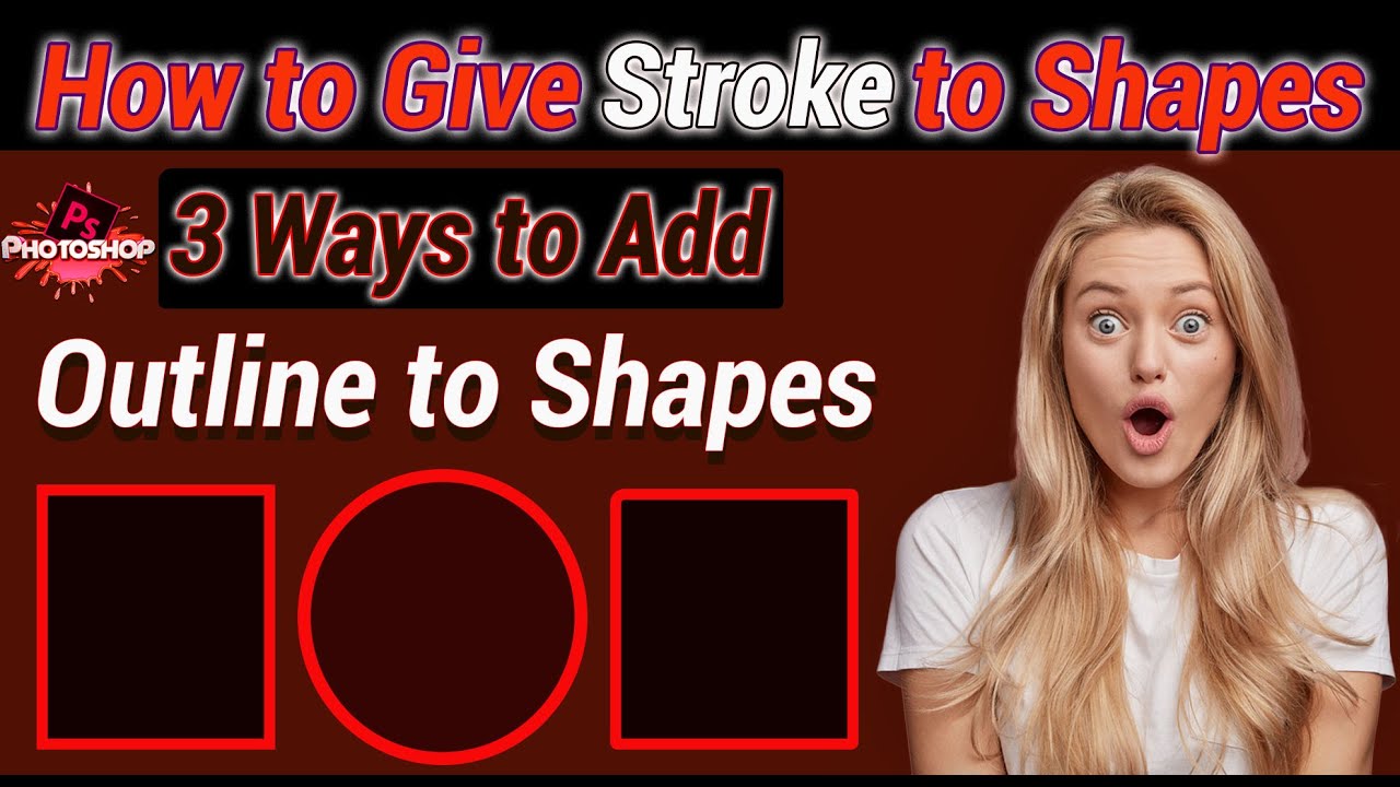How to Give Stroke to Shapes | Outline to circle | Mubarak Tech - YouTube