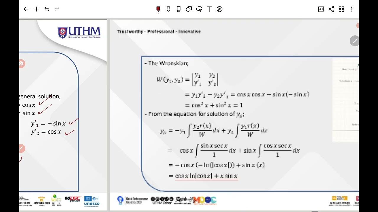 Chapter 2_Variation of Parameter Method - YouTube