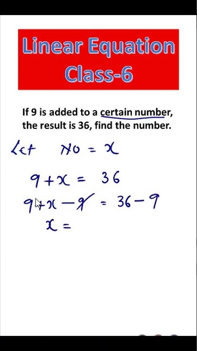 Linear Equation in one variable || class-6 || NCERT || CBSC - YouTube