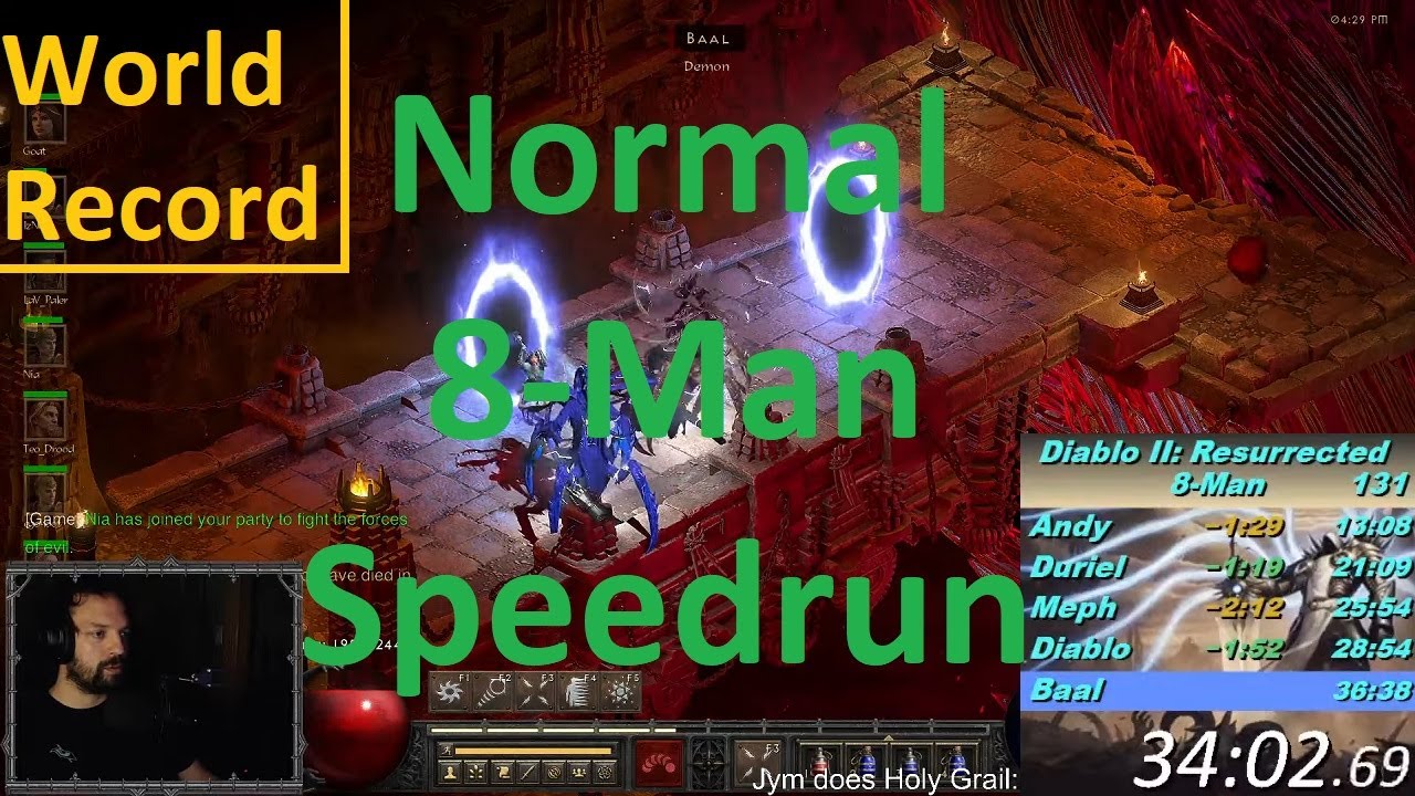 WR! 8-Man Speedrun! 34:02 - Diablo 2 Resurrected - YouTube