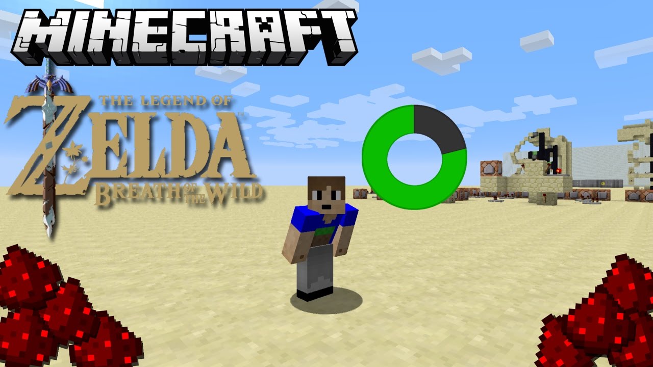 Minecraft Redstone: Legend Of Zelda Stamina Wheel (1.11 Vanilla) - YouTube