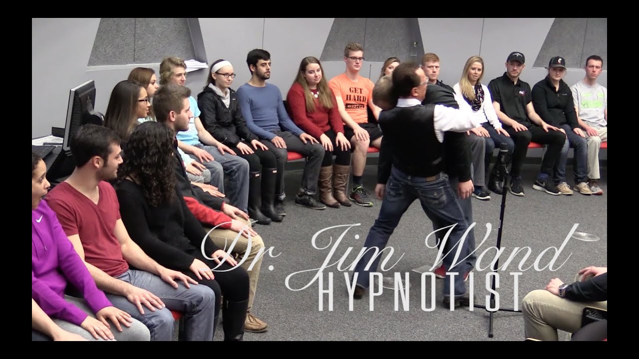 Hypnotist Dr. Jim Wand at the University of Cincinnati - YouTube