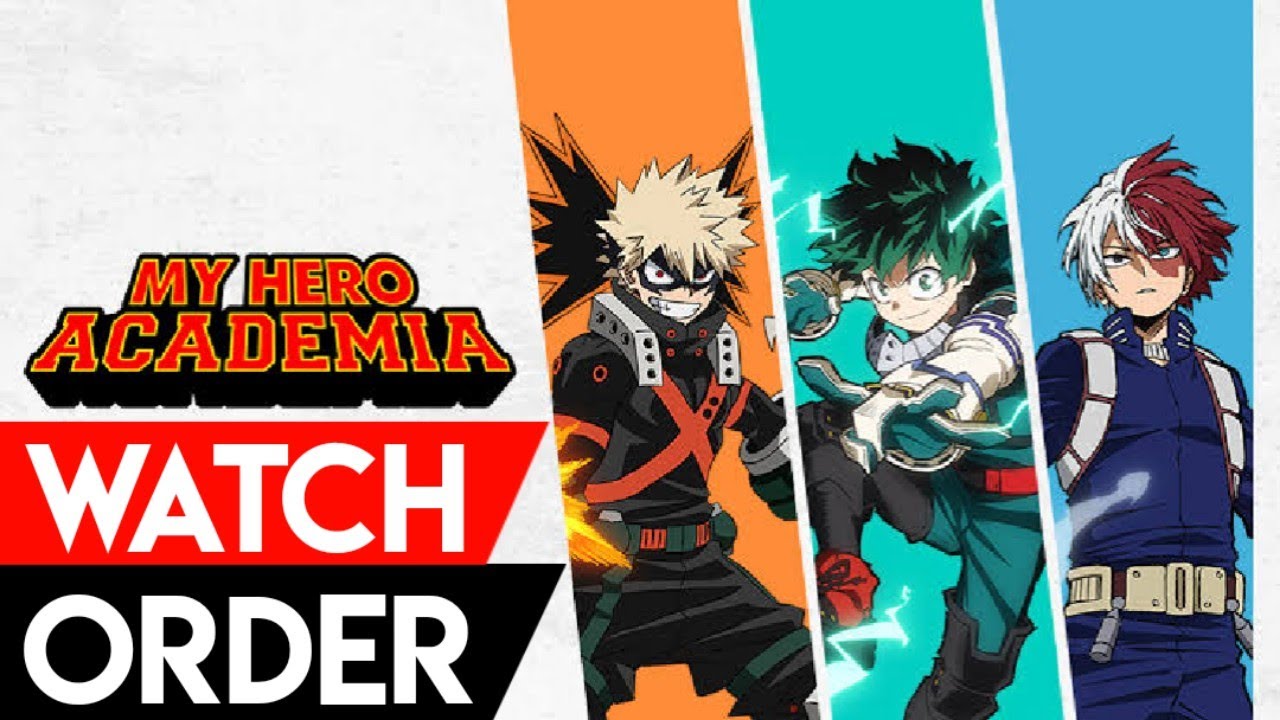 My Hero Academia - Anime Series Complete Watch Order - YouTube