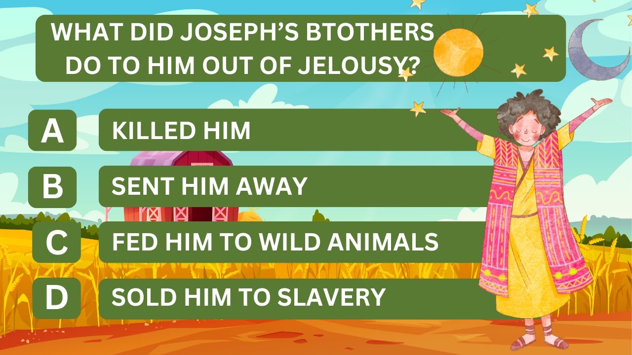 20 Bible Study Questions | Joseph's Rise to Power | Bible Quiz | Fun in ...