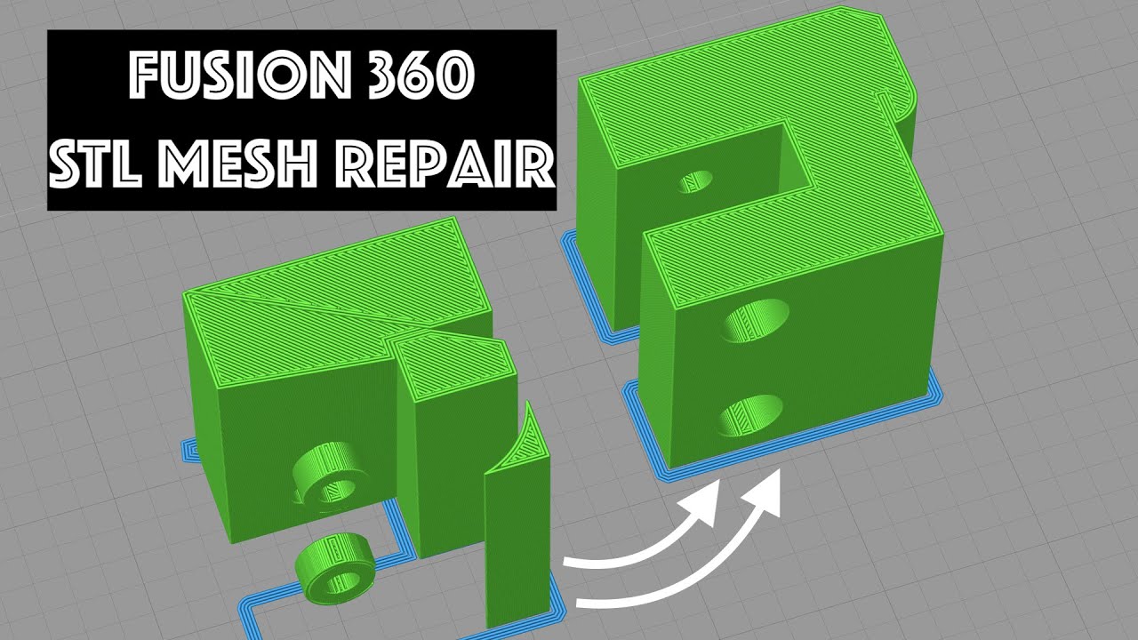 Simple STL File Repair Fusion 360 Mesh Repair YouTube Simple STL File Repair Fusion 360 Mesh Repair YouTube