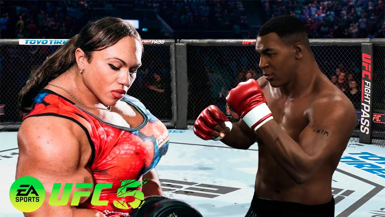 UFC5 Mike Tyson vs Steroid Girl EA Sports UFC 5 PS5 - YouTube