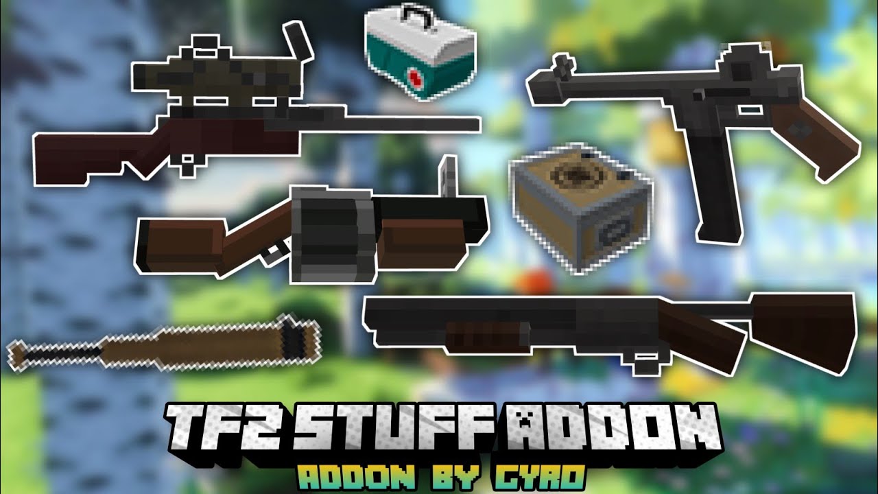 Minecraft Pe 3D Guns Mod - TF2 Stuff Addon: Crafting Update [HOTFIX] - Mod Showcase - YouTube