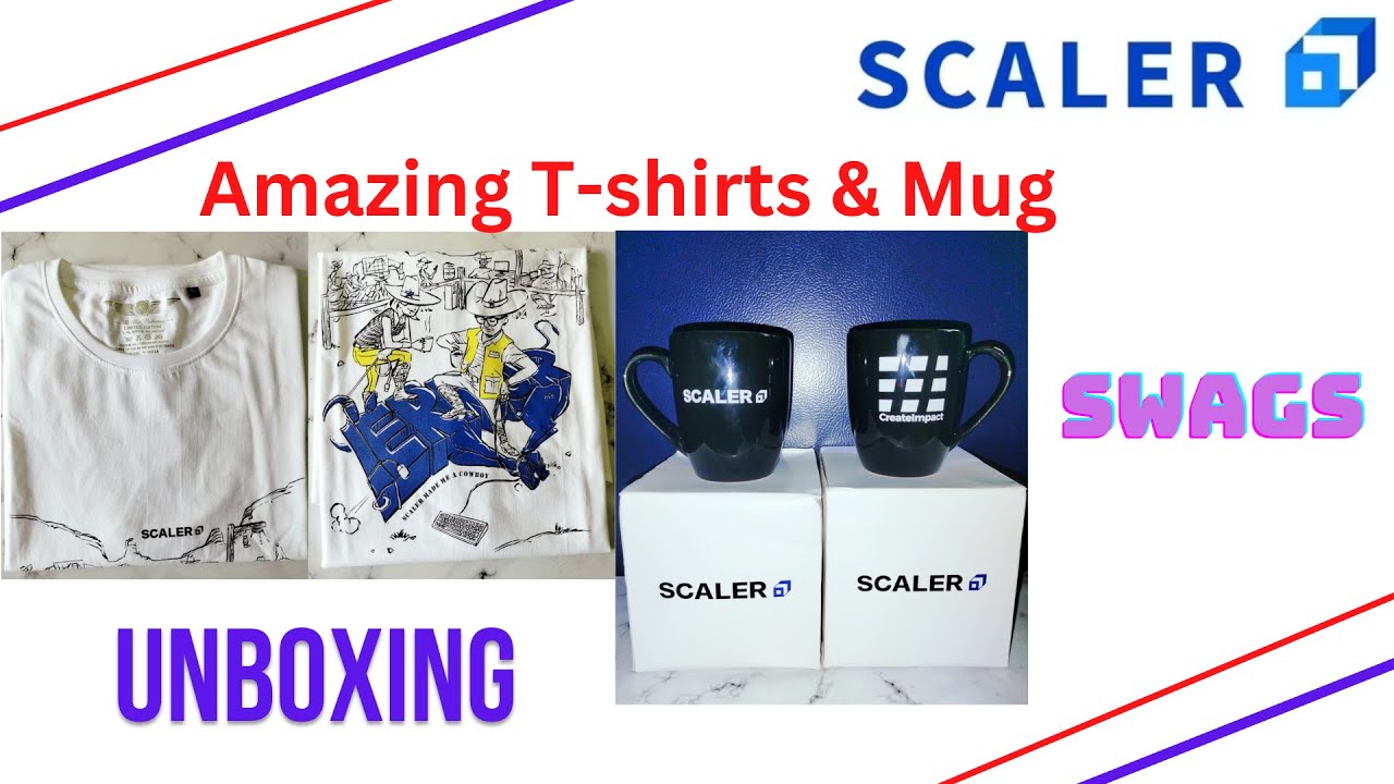 Amazing Scaler T-shirt and Mugs || Scaler Academy || Gift || Unboxing🔥🔥 ...