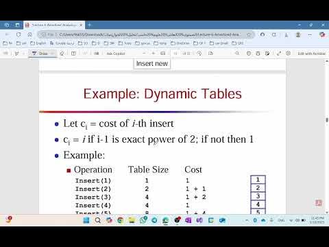 شرح بالعربي Amortized Analysis , Algorithm Analysis - YouTube