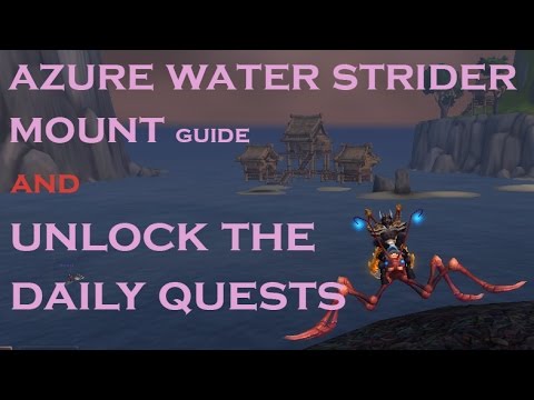Azure Water Strider Guide - Unlock The Daily Quests - YouTube