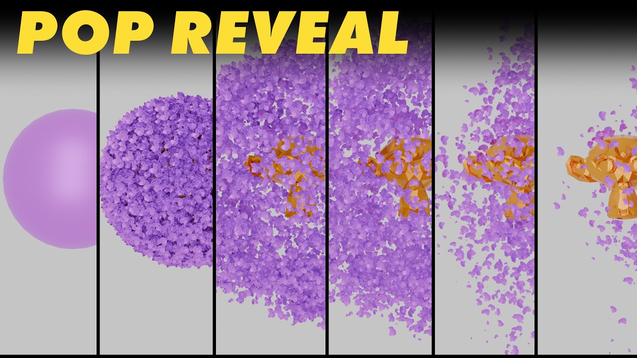 EZ Pop Reveal FX In Blender | Tutorial #blender3danimation - YouTube