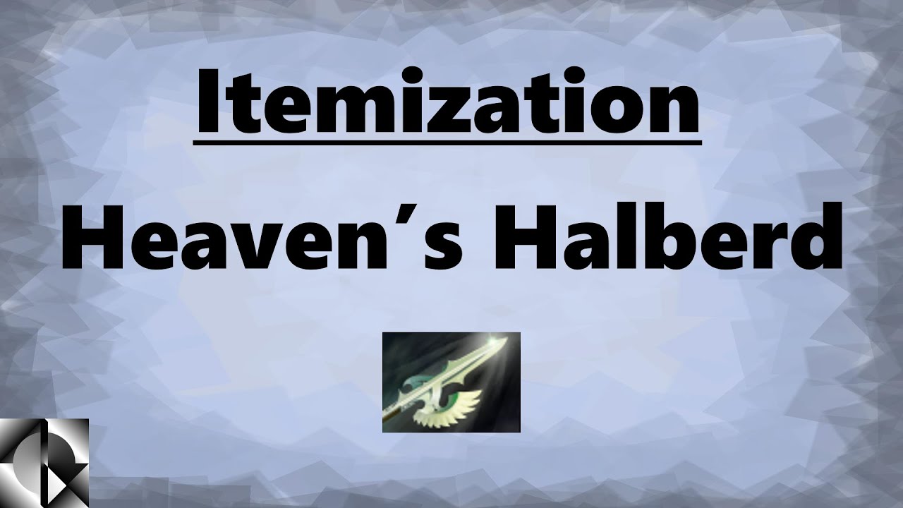 Support Itemization: When to buy Heaven's Halberd | 7.27d - YouTube