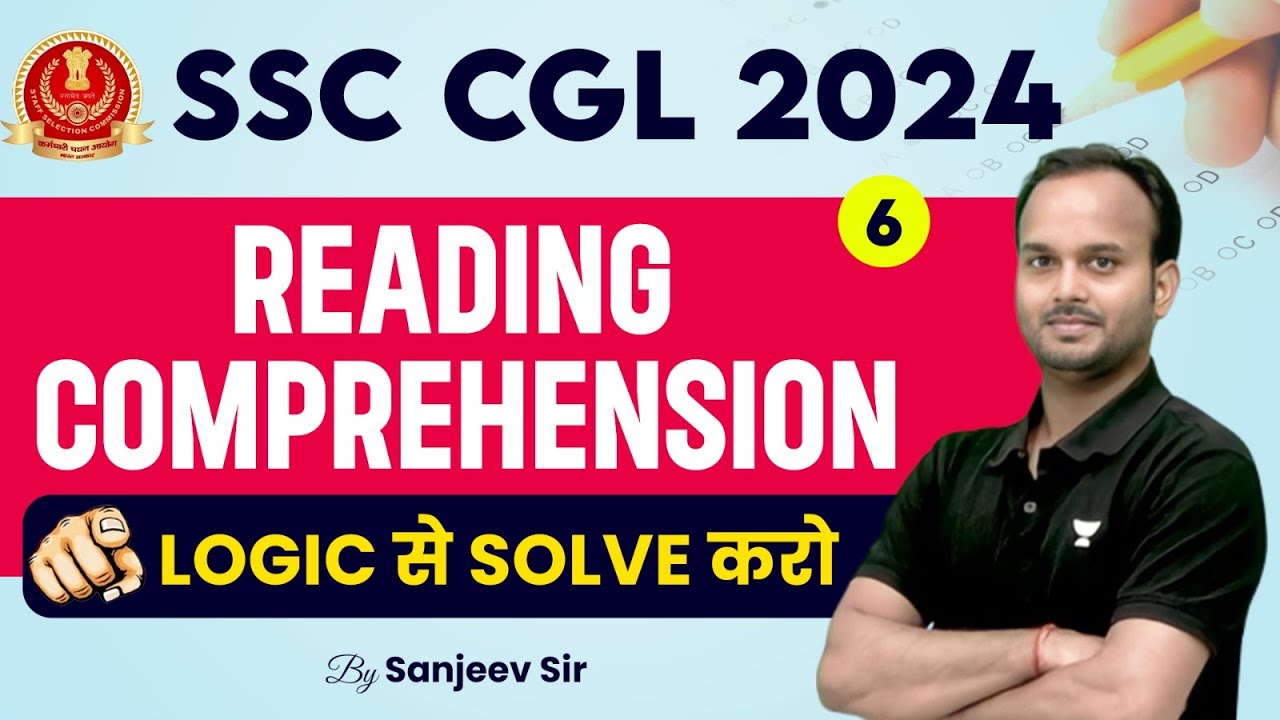 SSC CGL Mains 2024 | READING COMPREHENSION SSC CGL Tier - II (Part-06 ...