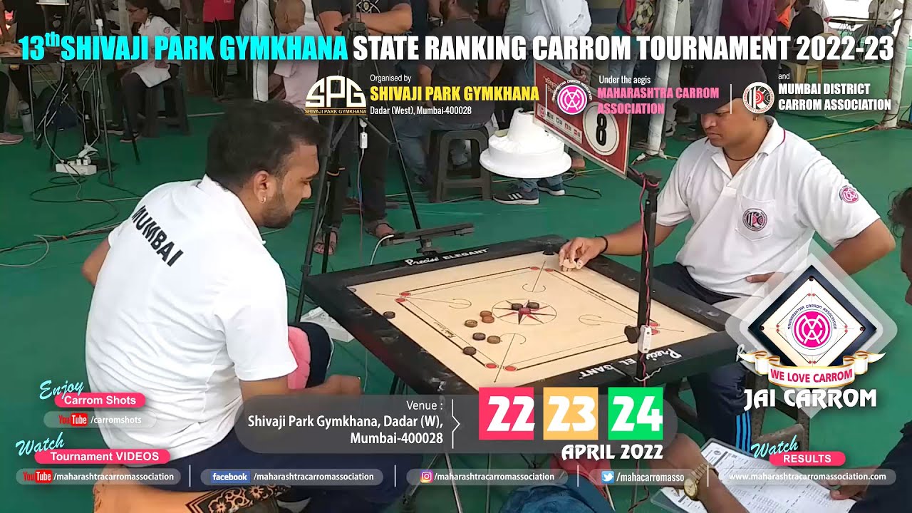 Pankaj Pawar (Mumbai) Vs Rahul Solanki (Mumbai) 5th/6th | Carrom Board ...