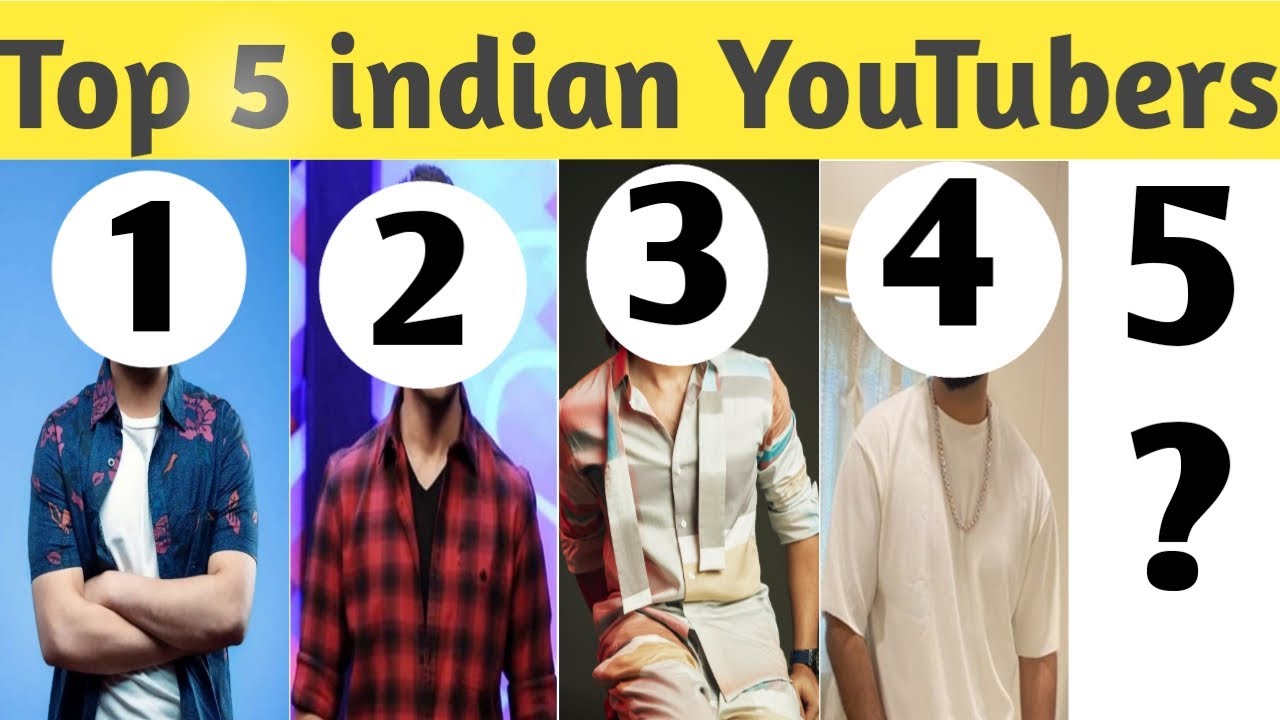 Top 5 indian YouTuber | India's Top 5 YouTuber earning | @CarryMinati ...