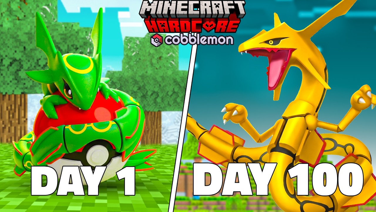 I Evolved a BABY Rayquaza into GOLDEN Rayquaza in 100 Days! (Cobblemon ...