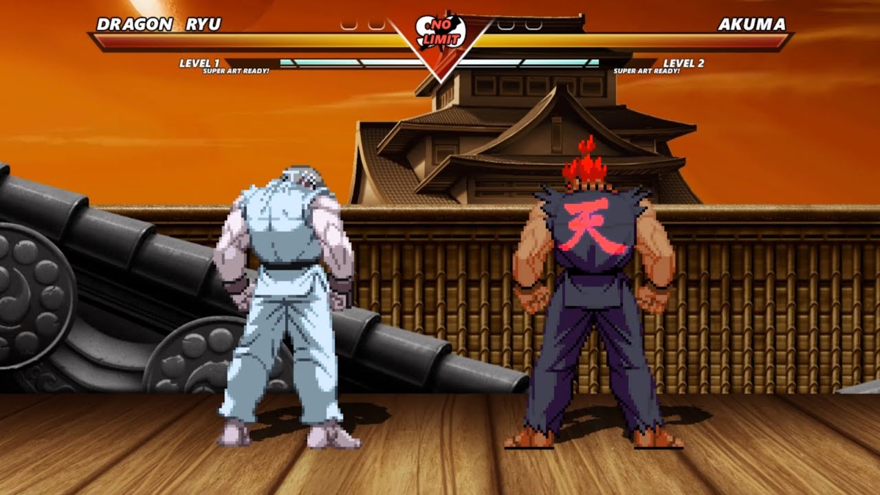 DRAGON RYU vs AKUMA - The greatest fight ever made - YouTube