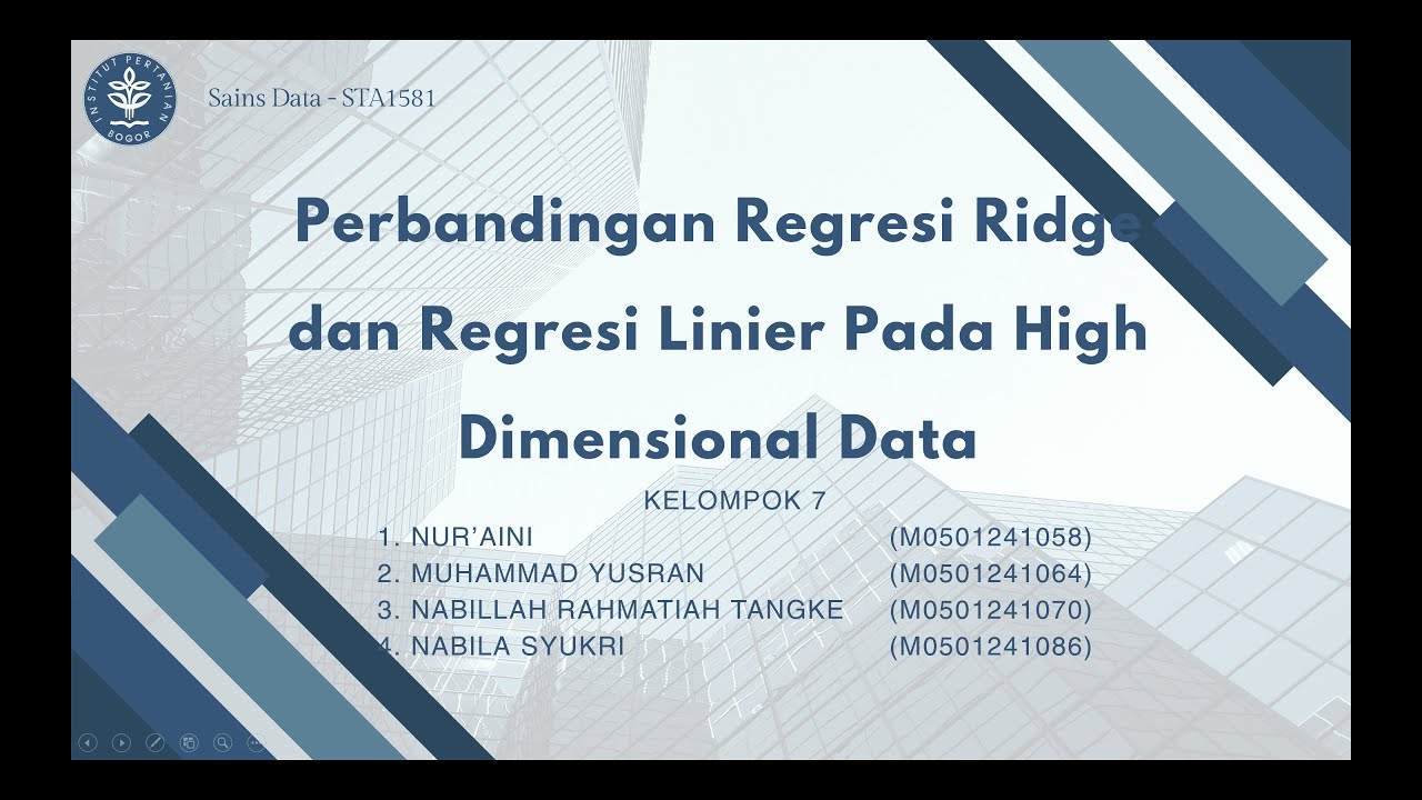 Perbandingan Regresi Ridge dan Regresi Linier pada High Dimensional ...
